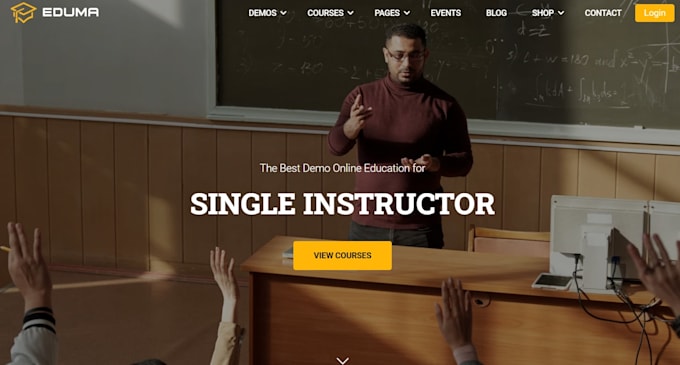 Create elearning website by eduma or masterstudy theme by Belalhusayeen | Fiverr