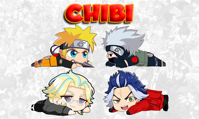 Create any chibi style character lying down by Willoliveira431 | Fiverr