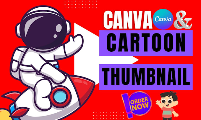 Design canva youtube thumbnails and cartoon thumbnails by Hosneara84 ...