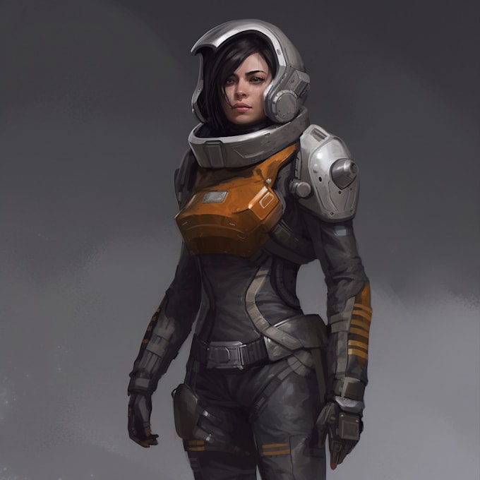 Draw unique sci fi character and sci fi art by Burnedom | Fiverr