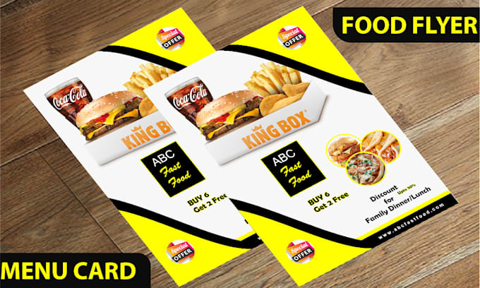 Create food flyer, brochure, poster and menu design for restaurant by Iramashrafid | Fiverr