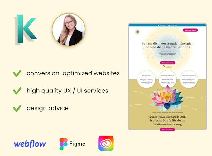 Design a modern, conversion optimized website for you and your brand by Kkdesigning | Fiverr