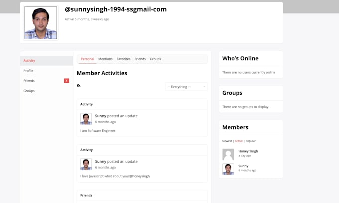 Create A Website Using Wordpress I Can Also Use Nodejs By Sunnysingh94