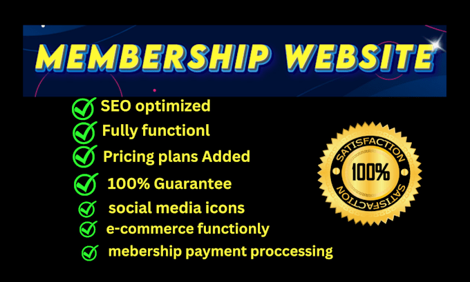 Design membership website or subscription website by Wp_digital | Fiverr