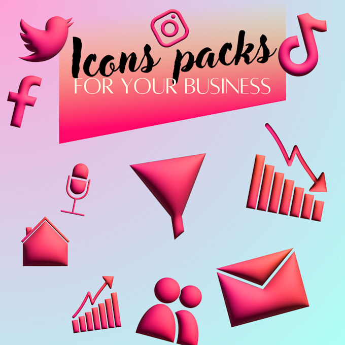 Create unique and customized icons for your brand by Cyntiadiaz320 | Fiverr