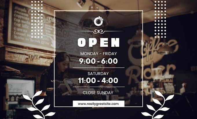 Open signage custom yard signs, banners by Elmakkaouii | Fiverr