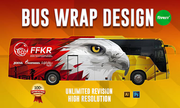 Design livery, professional, modern and unique bus wrap, vehicle wrap ...