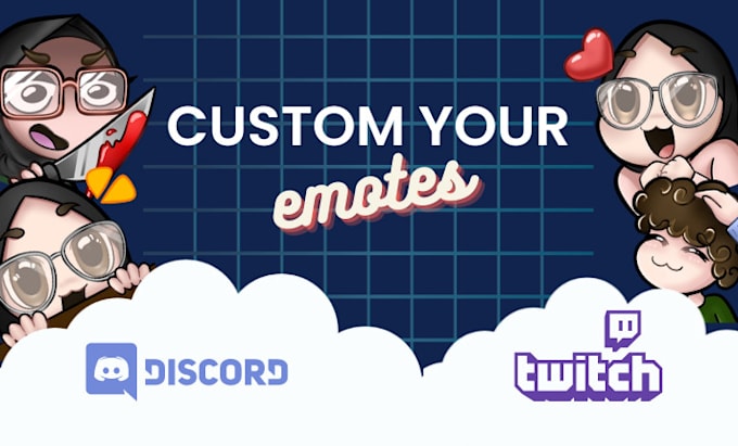 Make cute emotes set of your own character, animal etc by Arumaisha ...