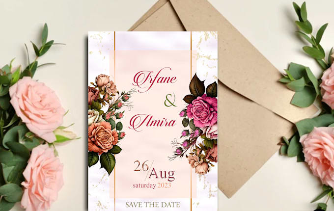 Design invitation, wedding, birthday and greeting card by Azradesign ...