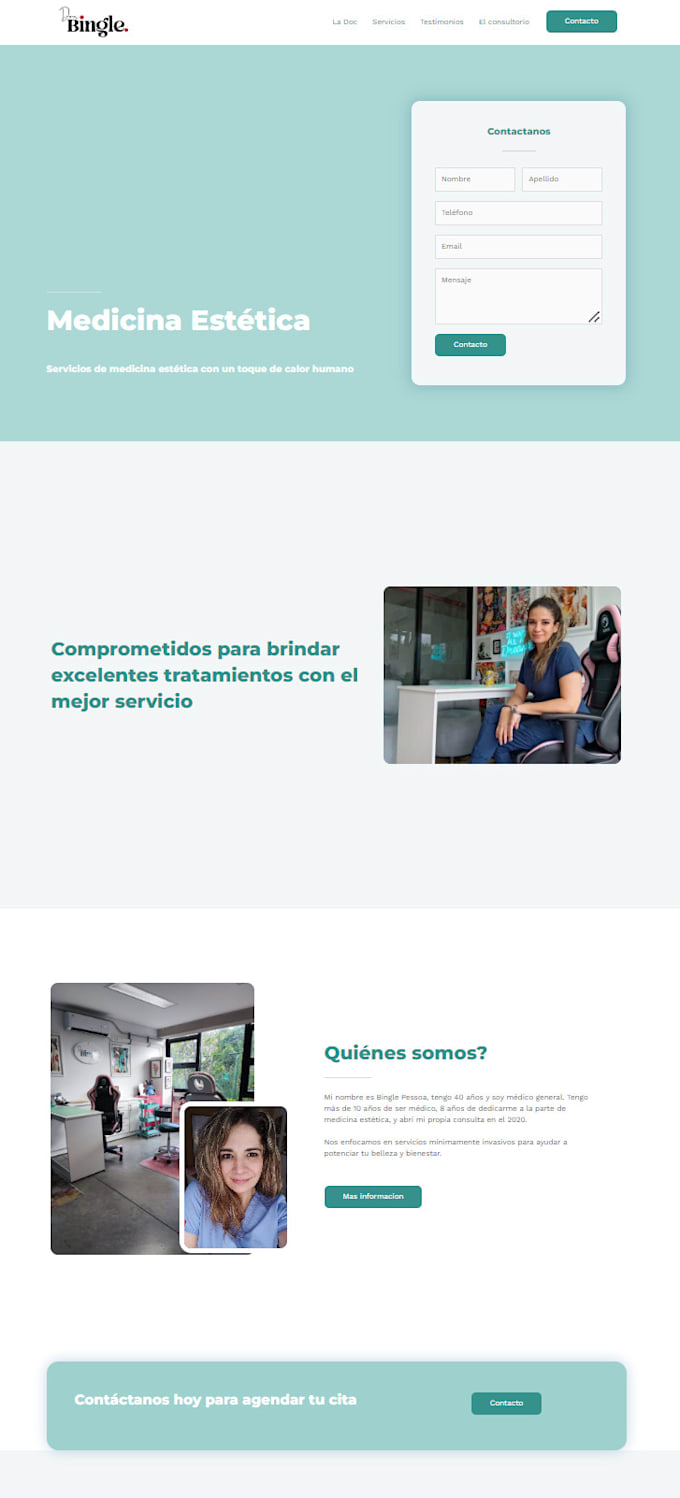 Create a stunning and user friendly web page for your business or persona by Yoelhuete | Fiverr