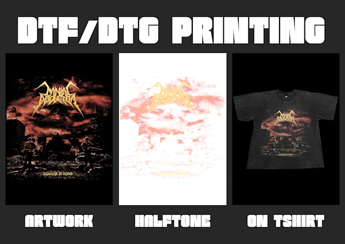 Make your artworks to halftone for dtf or dtg printing by Igacoi | Fiverr