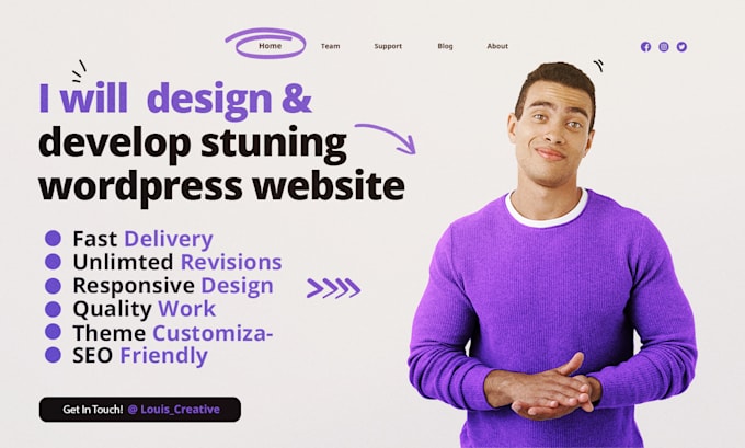 Design and develop stunning website by Louis_creatives | Fiverr