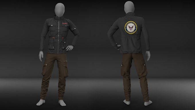 Create high quality character outfit in marvelous designer and zbrush ...