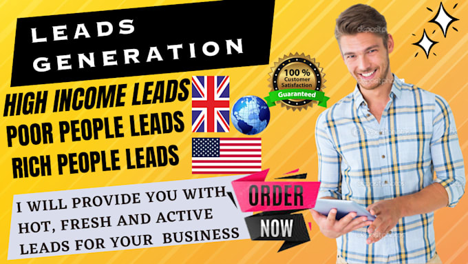 Create rich people leads, high income leads, poor people leads for you ...