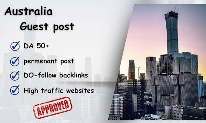 Do guest post on australian blogs by Khawaja_ali11 | Fiverr