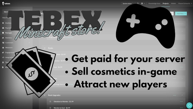 Setup your online store for minecraft with tebex by Masonsfreegames | Fiverr