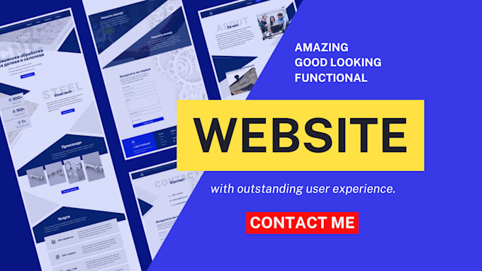 Design custom responsive website, ux ui by Despina_v | Fiverr