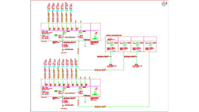 Single line diagram cable sizing electrical, mep design load by ...