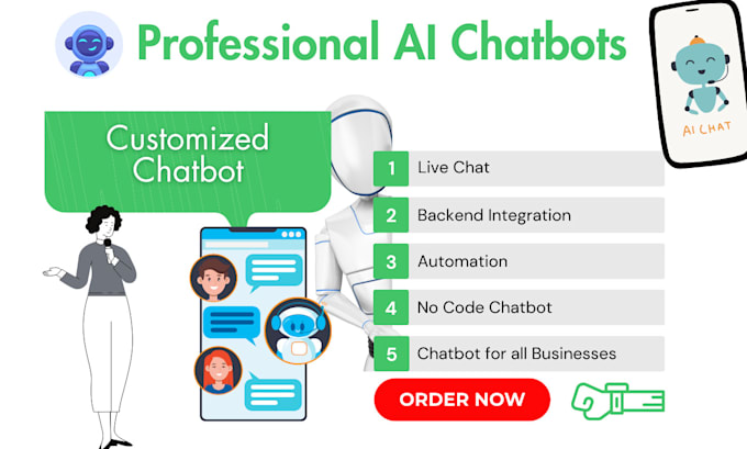Build custom ai chatbot for business, leads generation sales by Chatbotteam | Fiverr