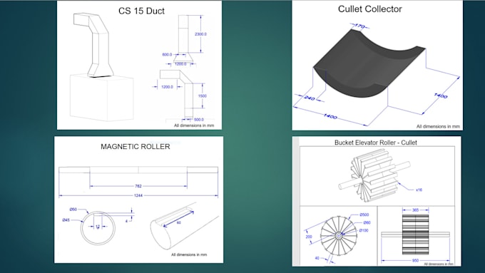 Draw your 2d sketches on autocad by Sethil25 | Fiverr