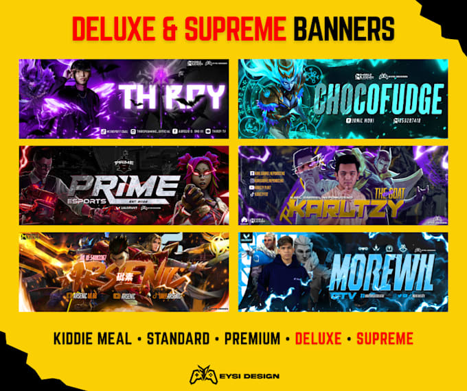 Design product logo, youtube and twitch banner by Gdazee | Fiverr