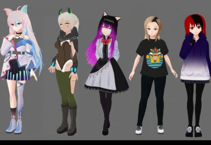Do Custom Vrchat Avatar 3d Model Vr Character Vrc Avatar Furry Nsfw Vrc Model