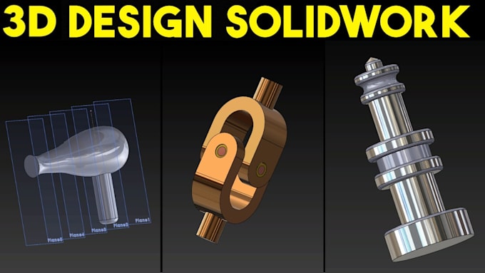 Do 3d cad design and product design on solidworks by Curlygeniusyt | Fiverr