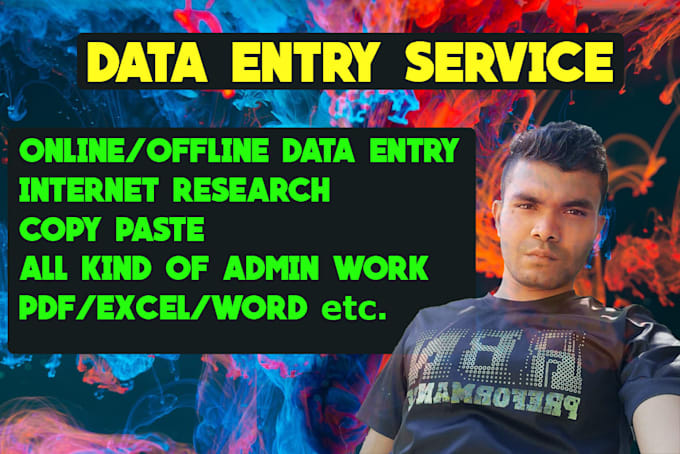 Do perfect data entry by Pavithranaam | Fiverr