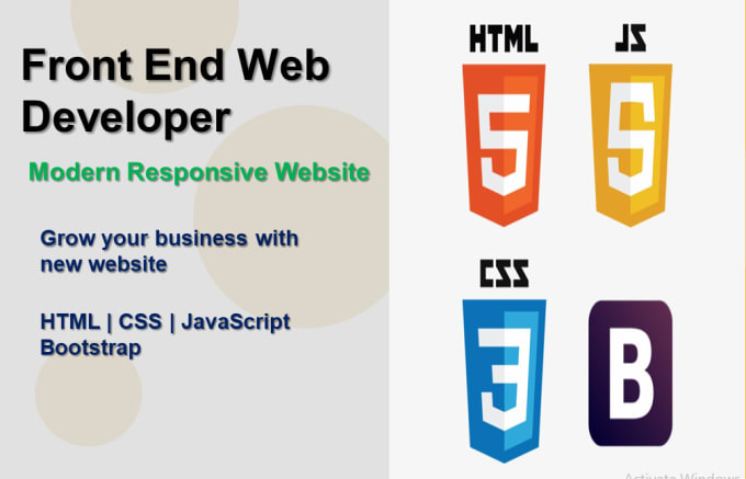 Be Your Front End Web Developer In Html Css Javascript And Bootstrap By Fidaakhoon Fiverr