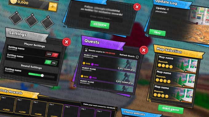 Make You Animations Or Ui Design For Roblox By Nikodevroblox Fiverr