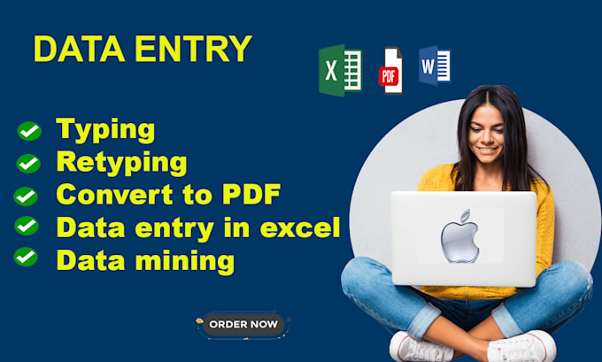 Do data entry retyping work job by Moktarul88 | Fiverr