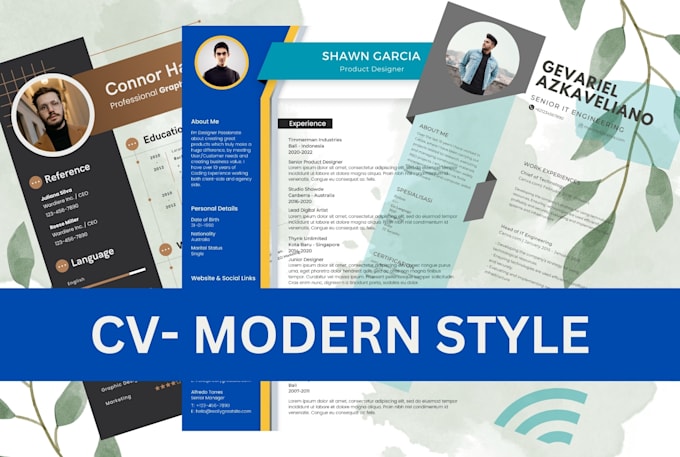Make captivating professional awesome perfect resume and cv by Zulfishahzad | Fiverr