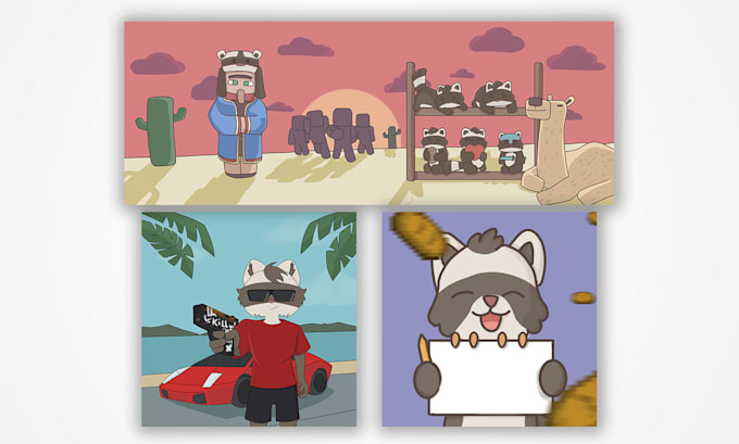 Drawing your minecraft character in any poses and places by Mazenik ...