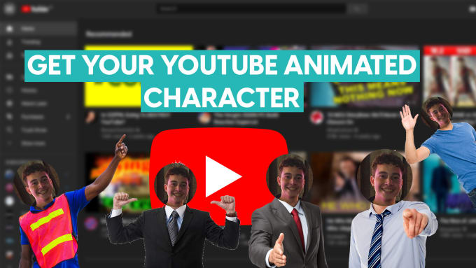 Create an animated character for your youtube videos by Lukalevy15 | Fiverr