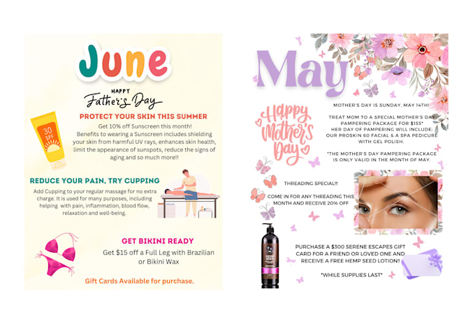 Design a professional flyer, newsletter by Ashleybh | Fiverr