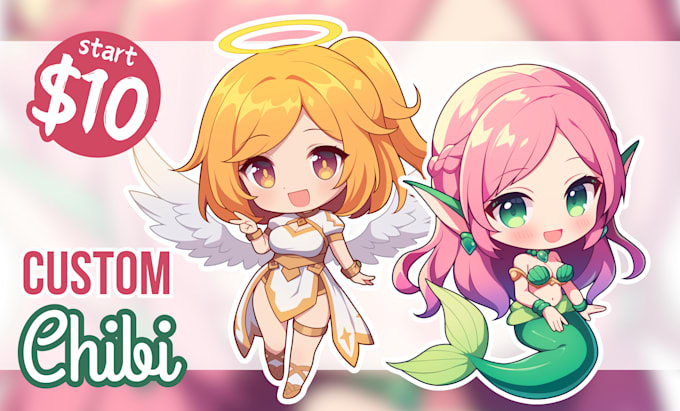 Draw custom chibi character for pfp, oc, stickers or fanart by Paws ...