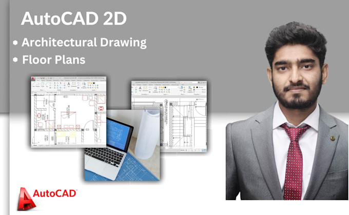 Draw autocad 2d floor plans and architectural plans by Davey71 | Fiverr
