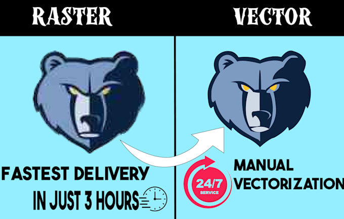 Do manual vector tracing, vectorize your logo in 3 hours by Hammad_ul_haq12 | Fiverr