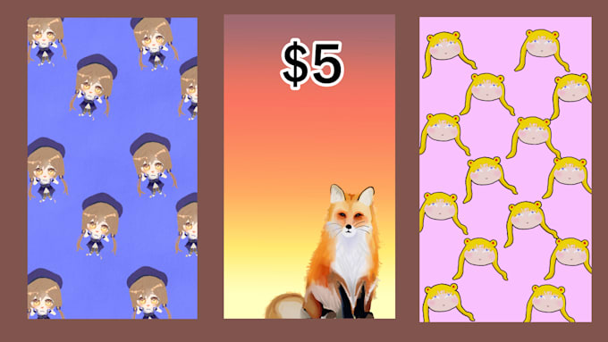 Create a cute custom wallpaper for mobile or desktop by Lexxryott | Fiverr