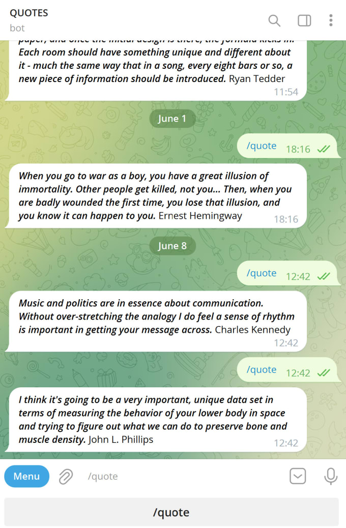 Develop your custom telegram bot by Iuriiv | Fiverr