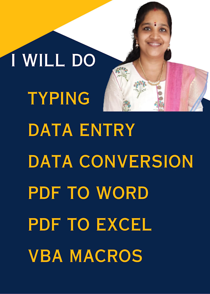 Do data entry ,excel and converting the pdf to word or excel by Malathylp | Fiverr