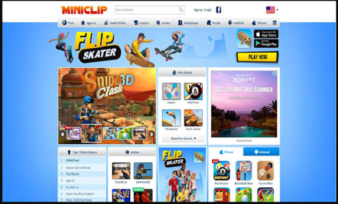 Create arcade game website online game website, by Bostinno_deve | Fiverr