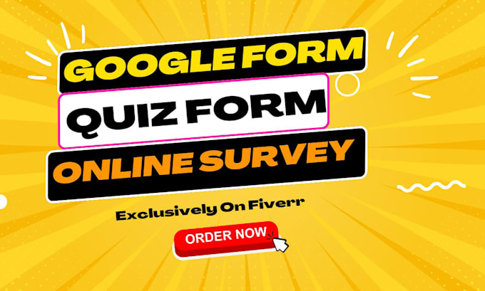 Make professional google form and any type of online forms by Fahima ...