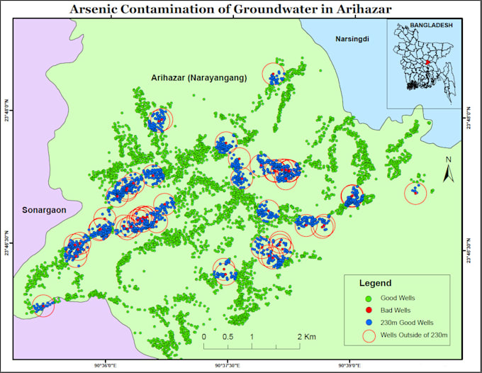 Spatial data analysis, custom mapping, geodatabase design by ...