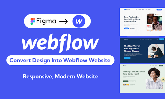 Convert figma to webflow website by Eldeen | Fiverr