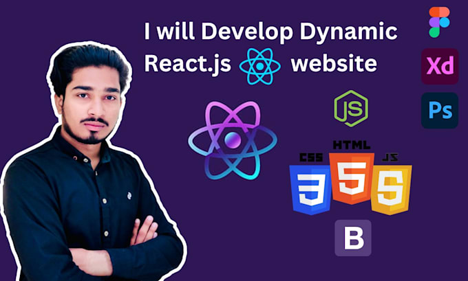 Be front end developer using react js by Zeshankhan2542 | Fiverr