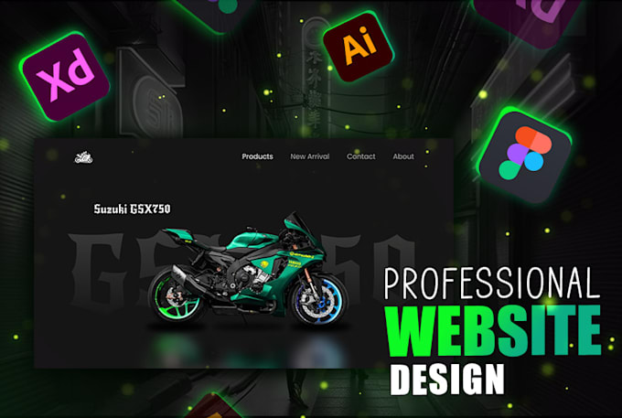 Design professional website ui ux design, landing page by Visualvibes5 ...