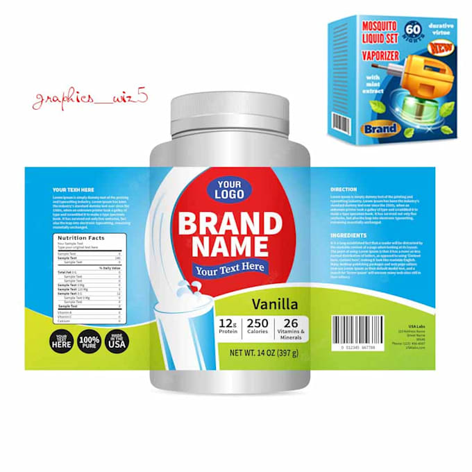 Design a unique, modern packaging manual and label design by Graphics ...