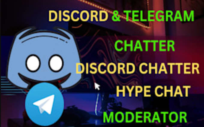 Be your telegram chatter and telegram chat, discord chat with ...
