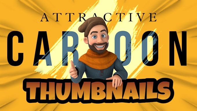 Design amazing cartoon thumbnails by Ab00007 | Fiverr